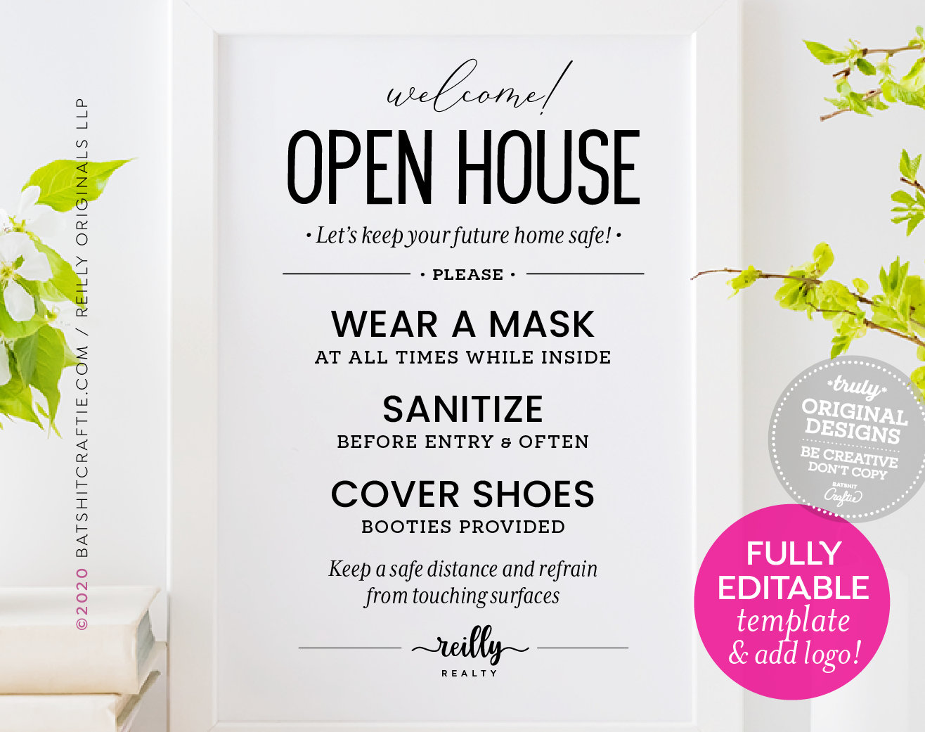 Fully Editable PRINTABLE Open House SIGN 8x10 11x14 Wear | Etsy
