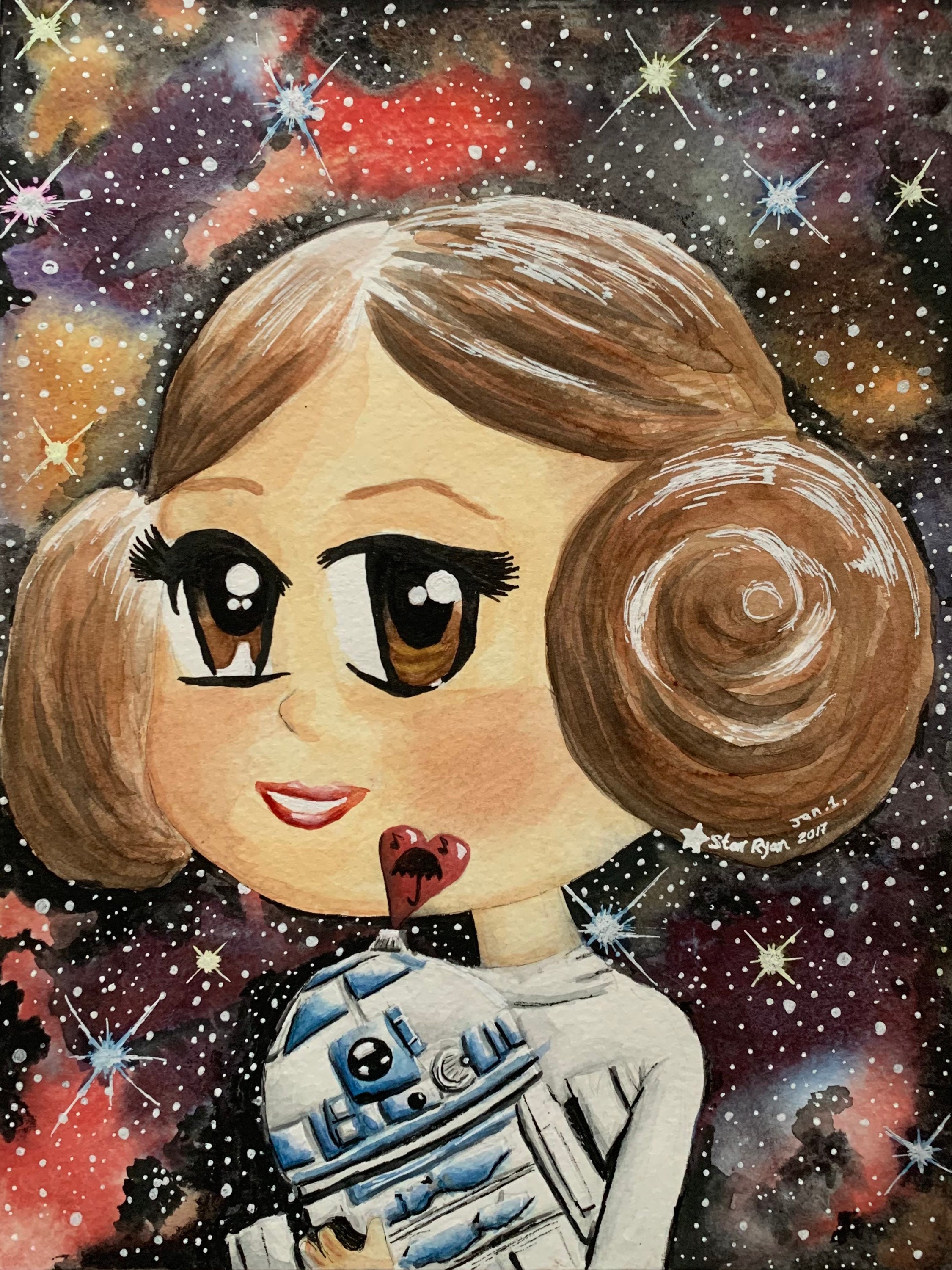 PRINCESS LEIA ONSIE, R2D2 Baby, Star Wars Onsie, Baby Girl Bodysuit ...