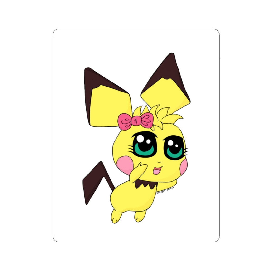 PICHU STICKER Pikachu Sticker Pikachu Art Girls Pikachu - Etsy