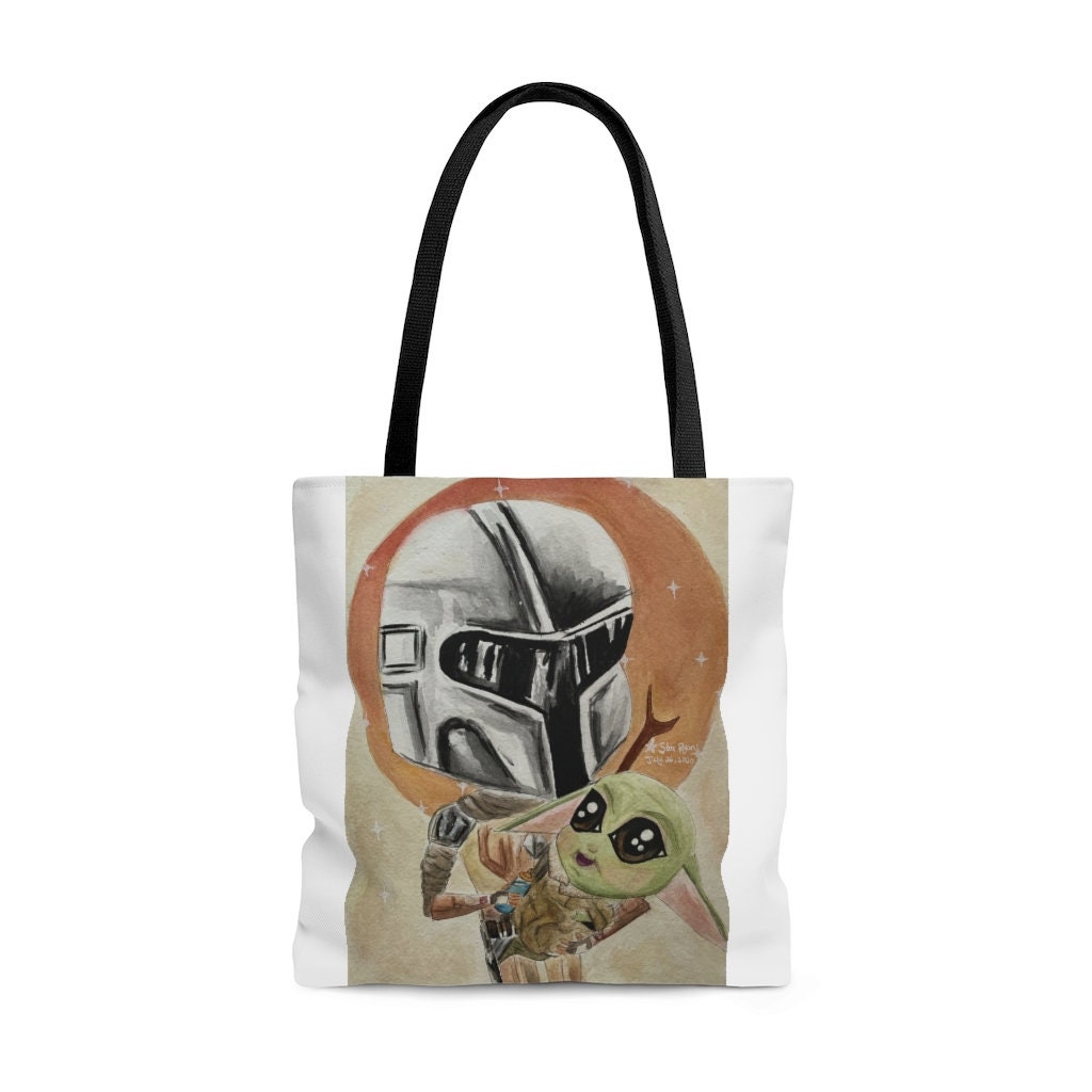 GROGU BAG Large Tote Bag Canvas Starwars Bag the | Etsy