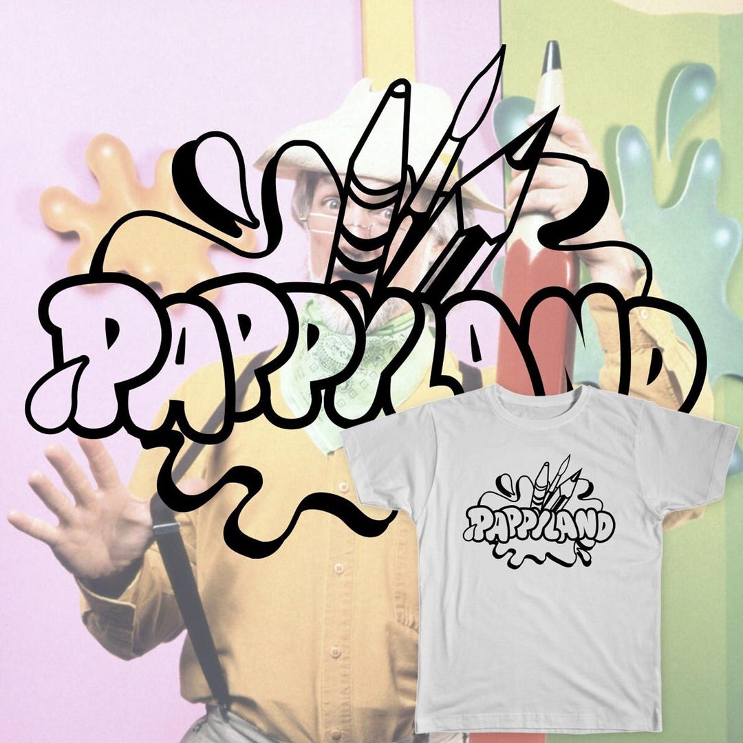 Pappyland T-shirt: Cotton Crew Neck, Artist Design - Etsy