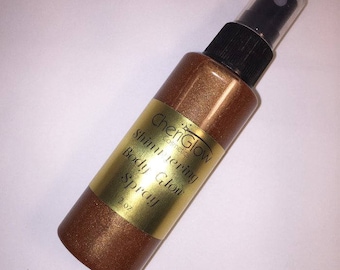 Bronze Goddess Shimmering Body Glow Spray (2 Oz.), Illuminating Body ...