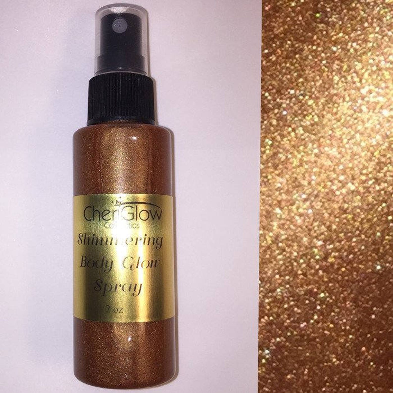 Bronze Goddess Shimmering Body Glow Spray 2 Oz., Illuminating Body ...