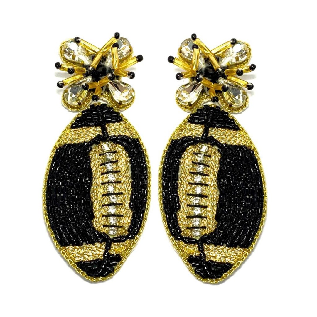 NEW! Football Earrings, NFL Football, Gameday Earrings, New Orleans ...