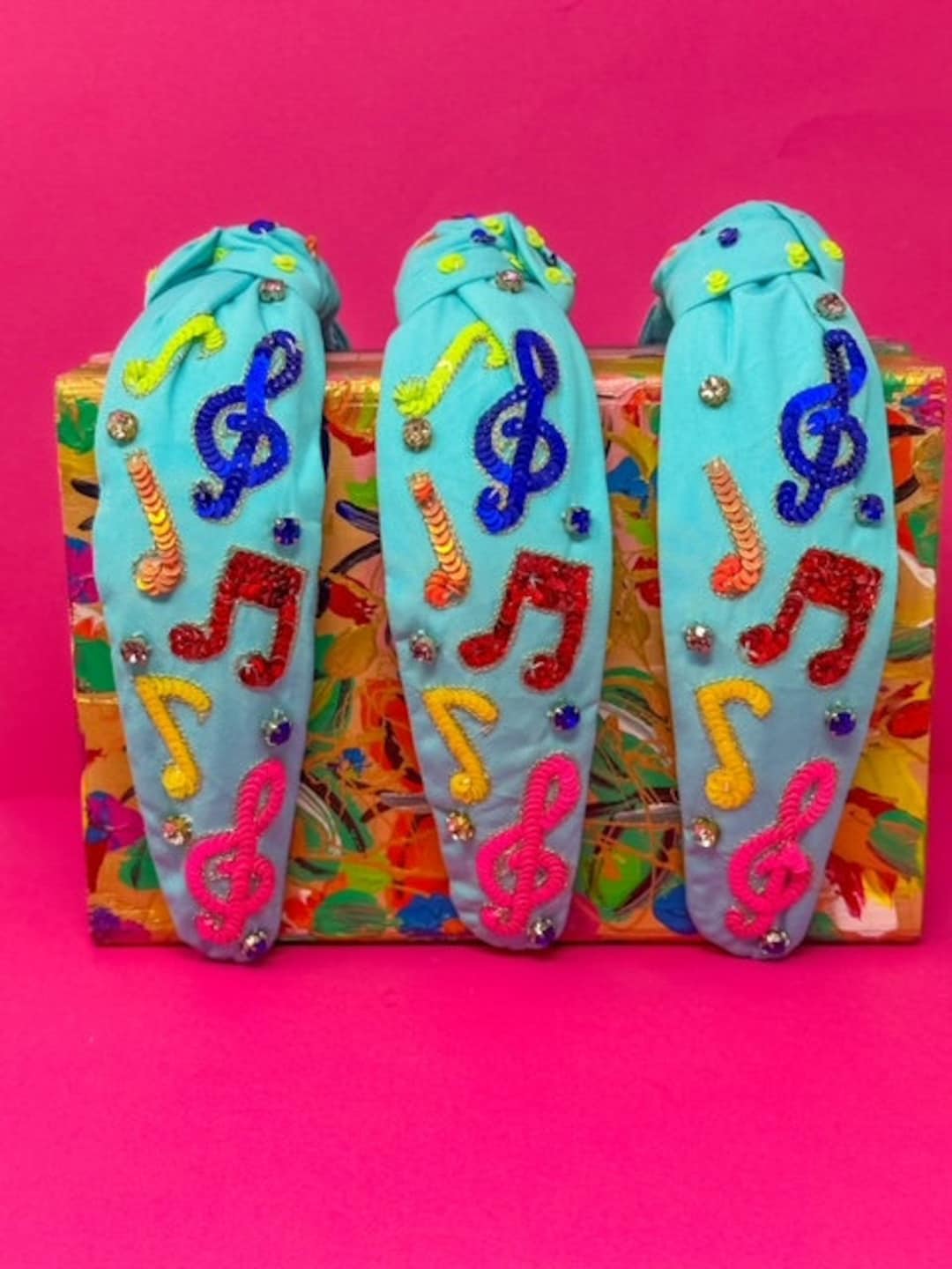 Blue Music Note Headband, Teacher Headband, School Headband, Music ...