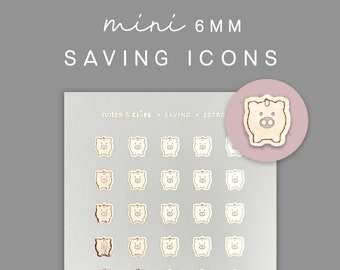 Budget Stickers, Saving Challenge Tracker Stickers, Mini Savings ...