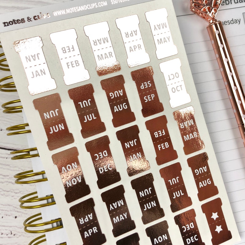 Monthly Planner Tabs - Etsy