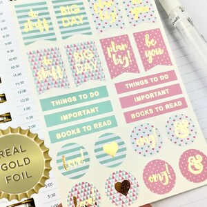 Foil Planner Stickers - Etsy