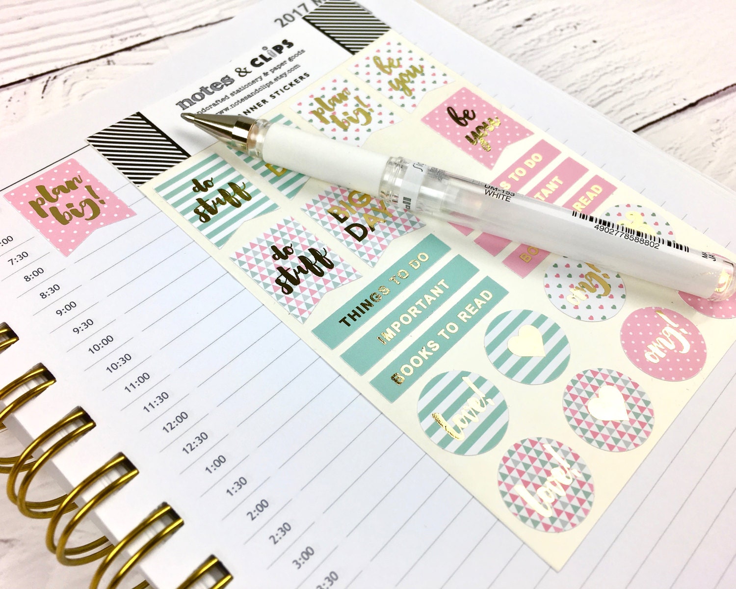 Foil Planner Stickers - Etsy