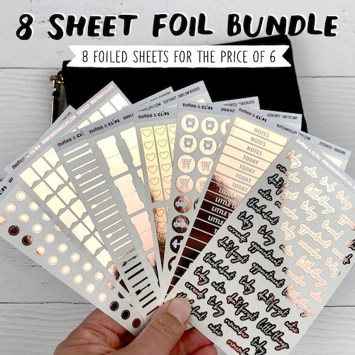Foil Planner Stickers - Etsy