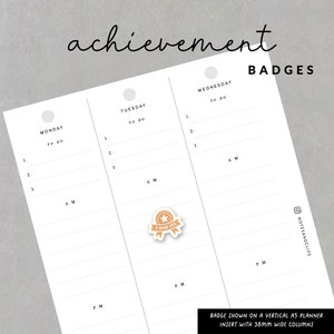 Achievement Stickers, Foil Planner Stickers, Functional Stickers, Gold ...