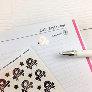 Achievement Stickers Foil Planner Stickers Functional | Etsy