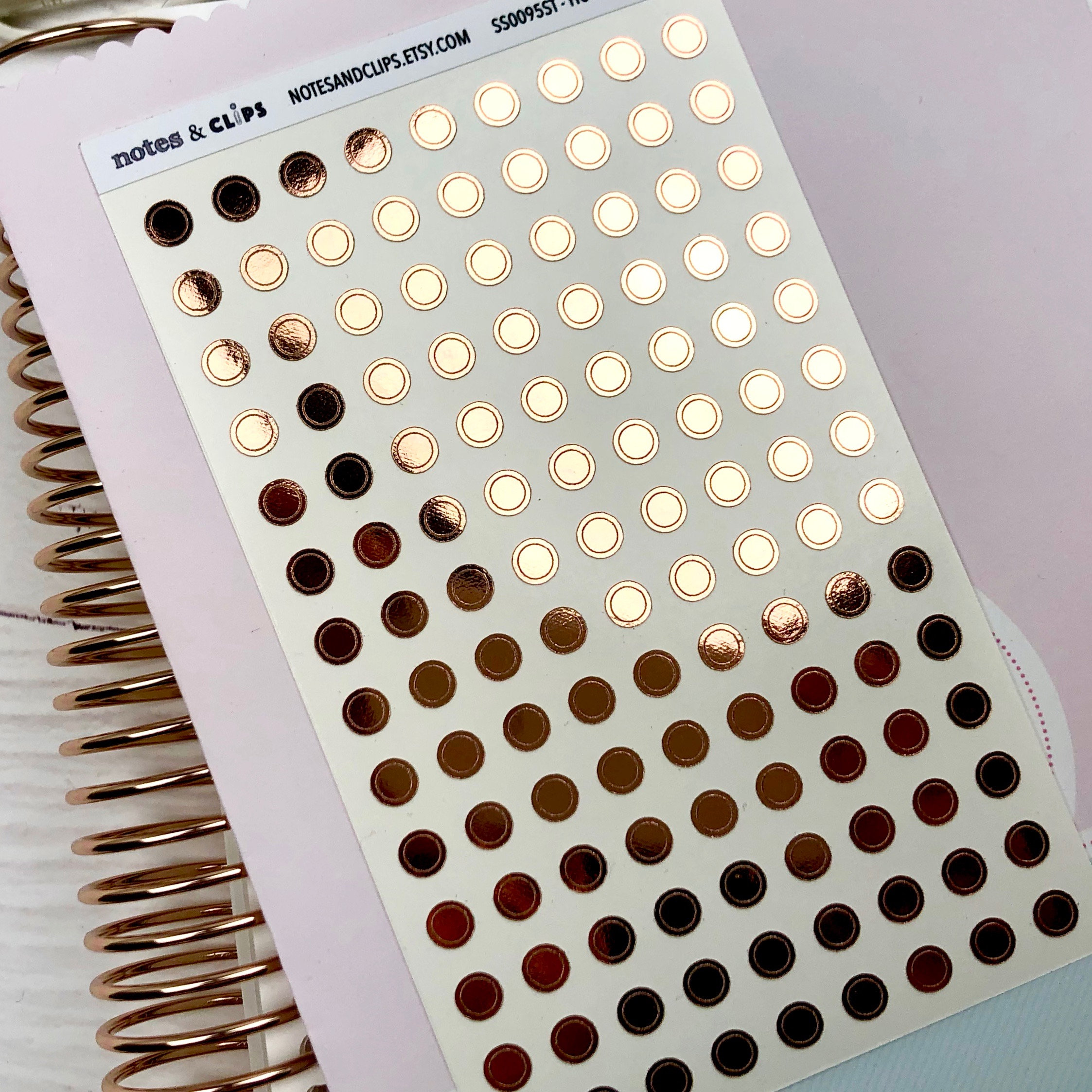 Foil Circle Outline Stickers - Etsy UK