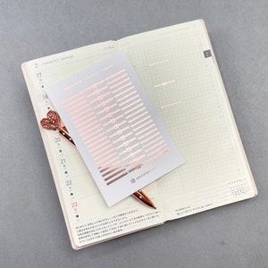 Hobonichi Weeks Divider Stickers, Mini Dividers, Horizontal Divider ...
