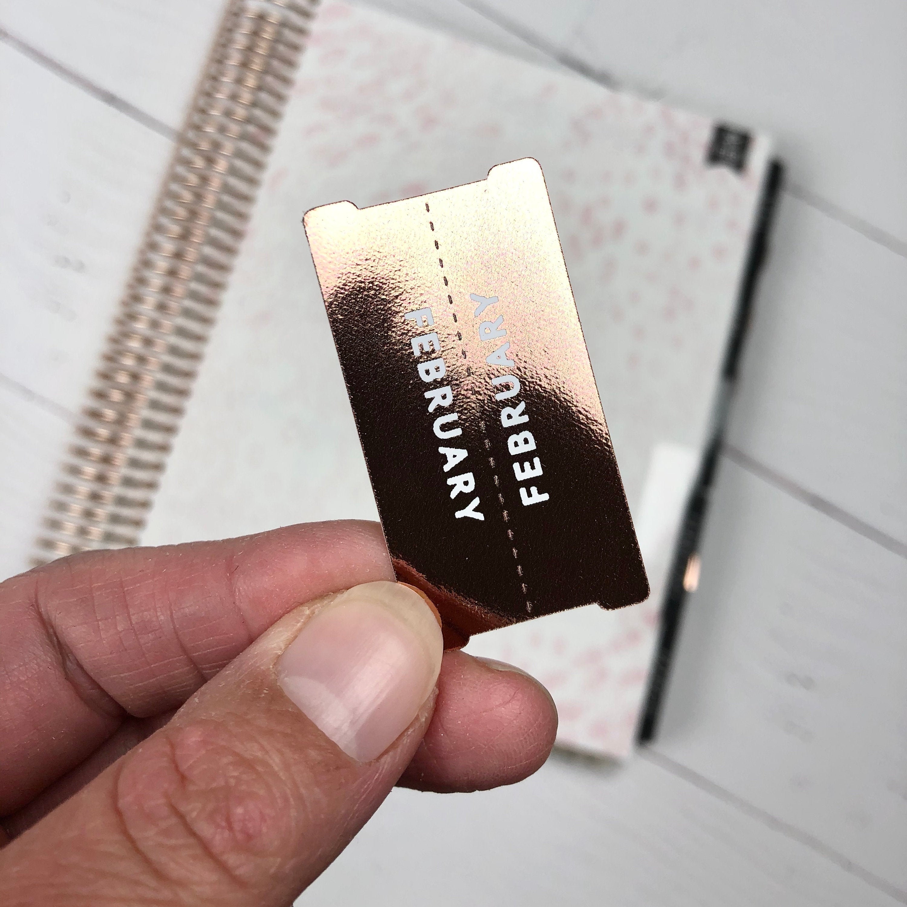 Large Tabs Large Month Tabs Large Planner Tab Covers Foiled - Etsy UK