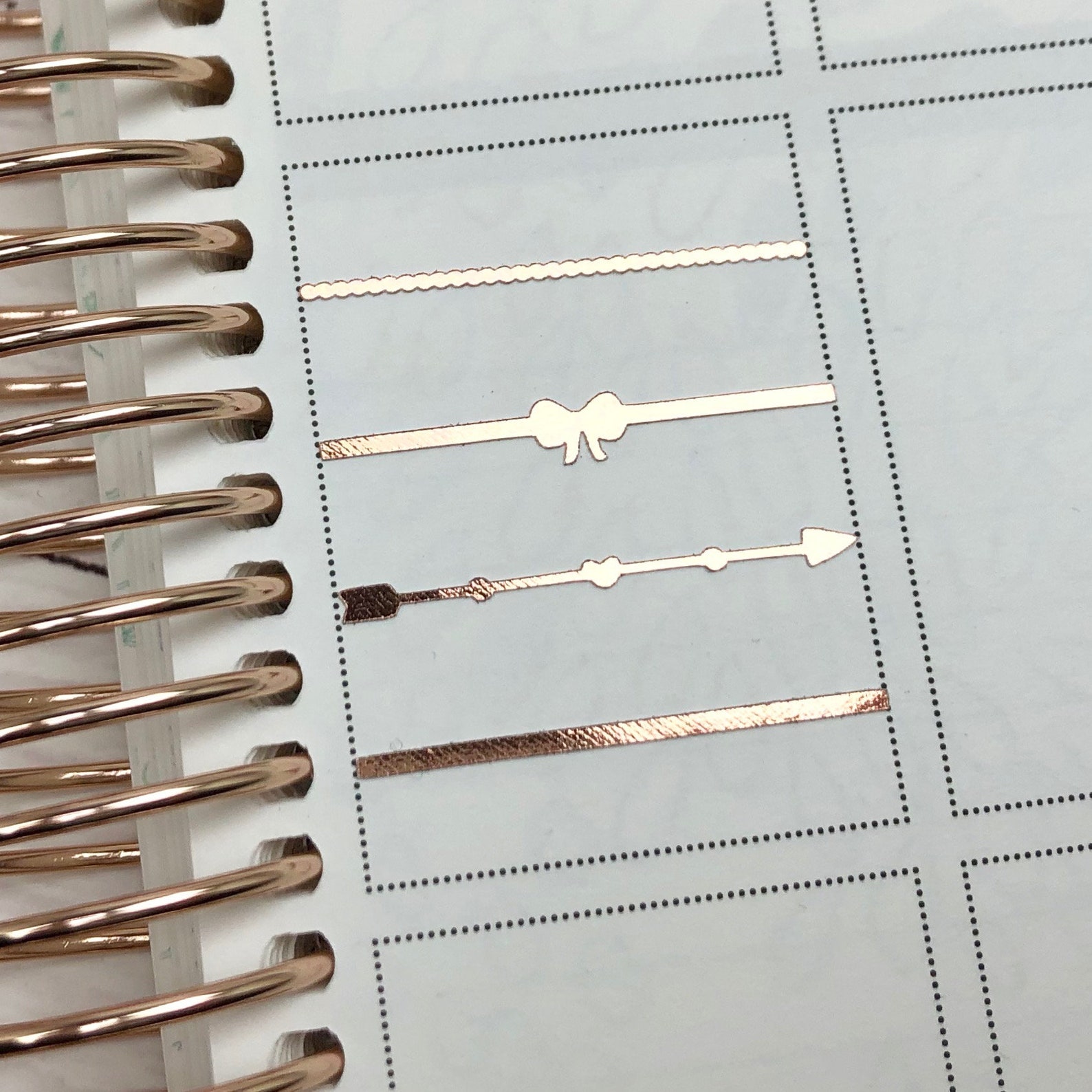 Mixed Foiled Divider Stickers | Etsy