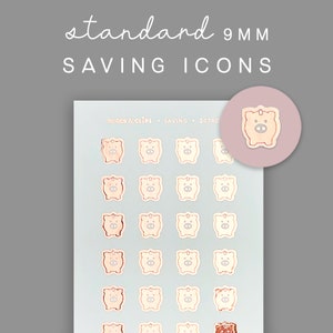 Savings Stickers, Money Stickers, Money Planner Stickers, Planner Icon ...