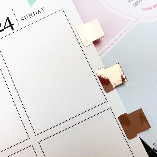 Blank Foiled Tab Stickers - Etsy