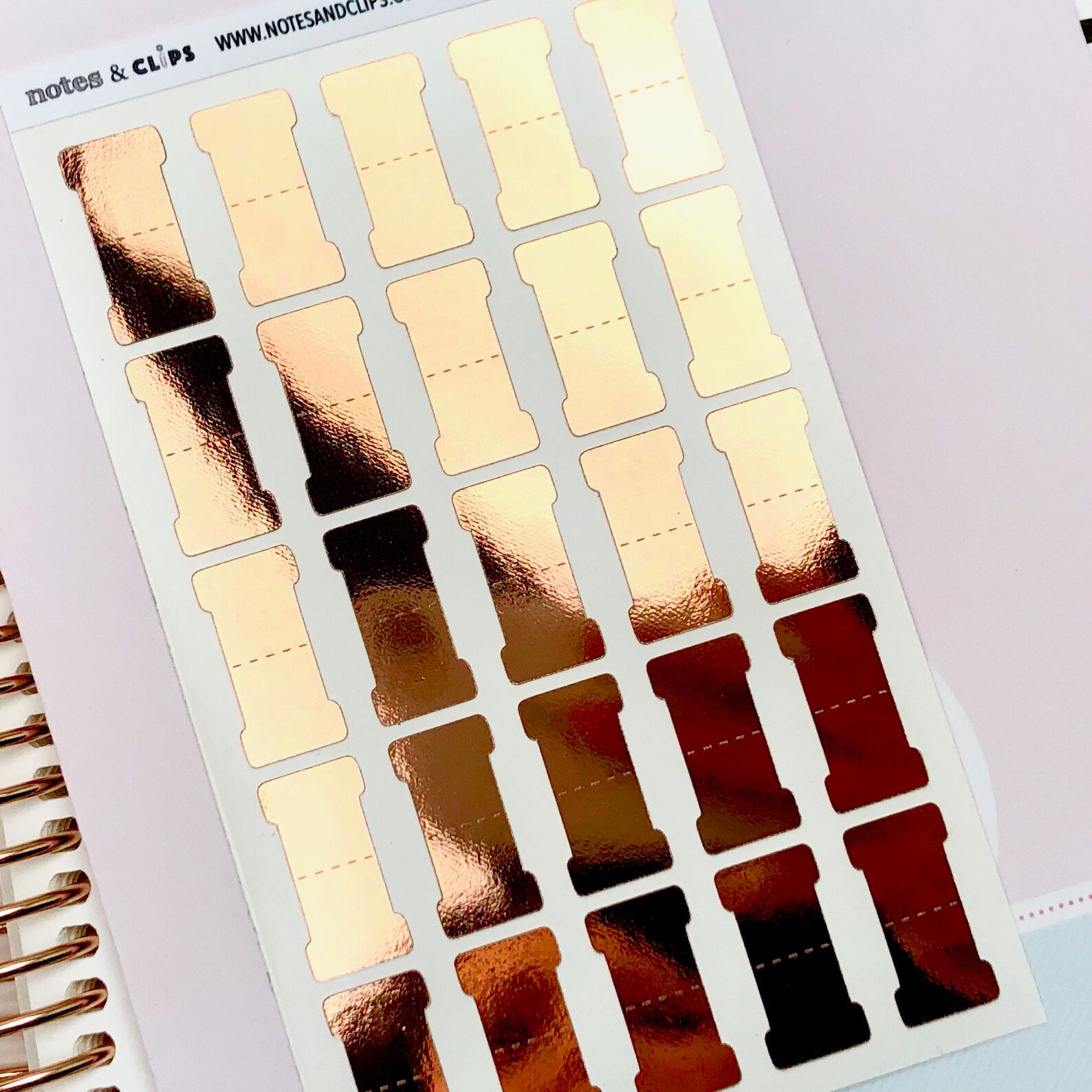 Blank Foiled Tab Stickers | Etsy