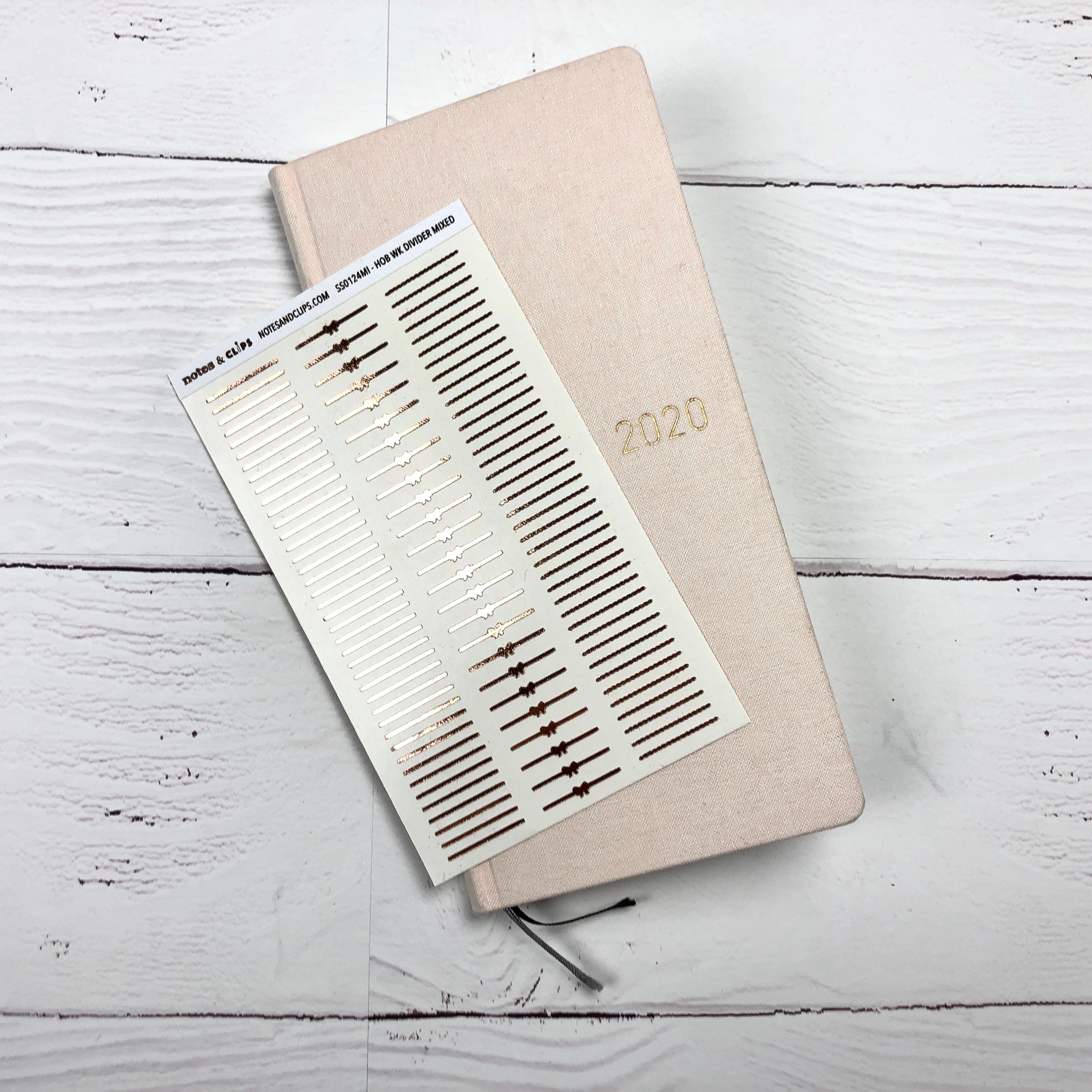 Hobonichi Weeks Divider Stickers Mini Dividers Horizontal - Etsy