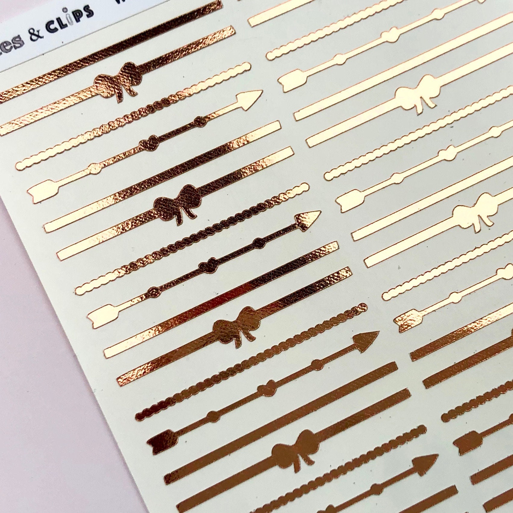 Mixed Foiled Divider Stickers - Etsy UK