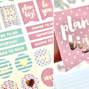 Foil Planner Stickers - Etsy