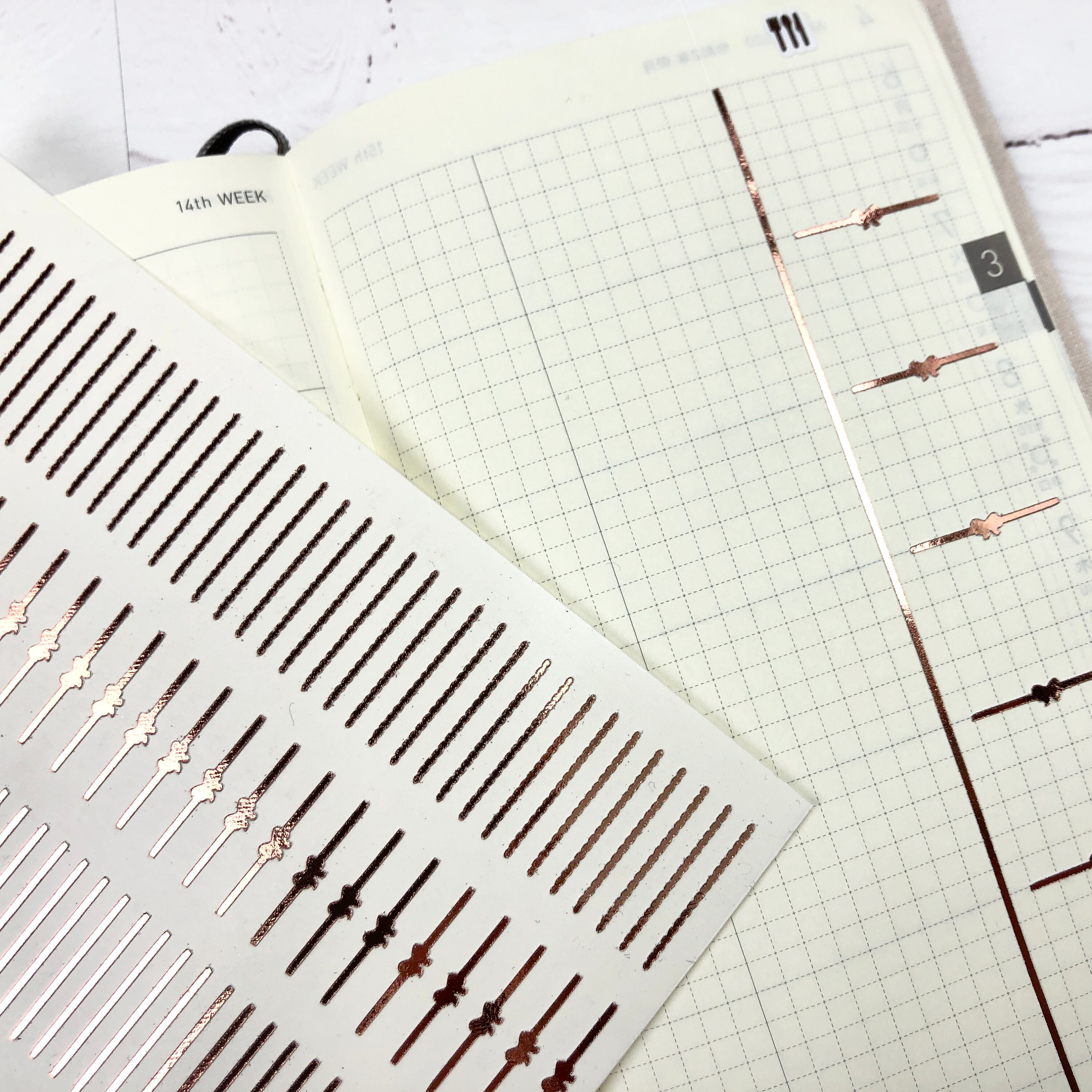 Hobonichi Weeks Divider Stickers Mini Dividers Horizontal - Etsy