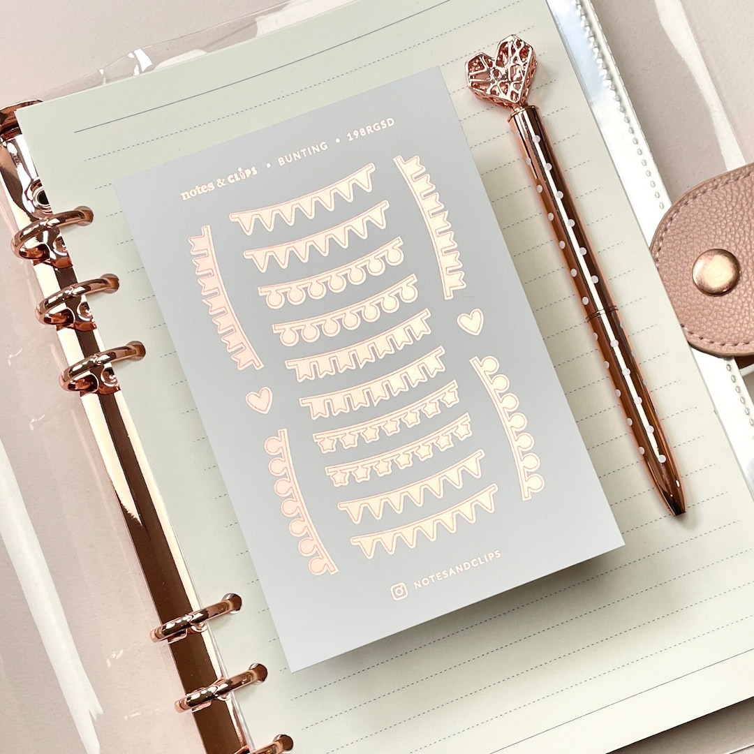 Divider Stickers, Bunting Stickers, Decorative Planner Stickers ...