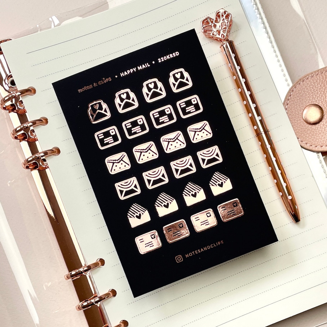 Happy Mail Stickers, Happy Mail Planner Stickers, Envelope Stickers ...