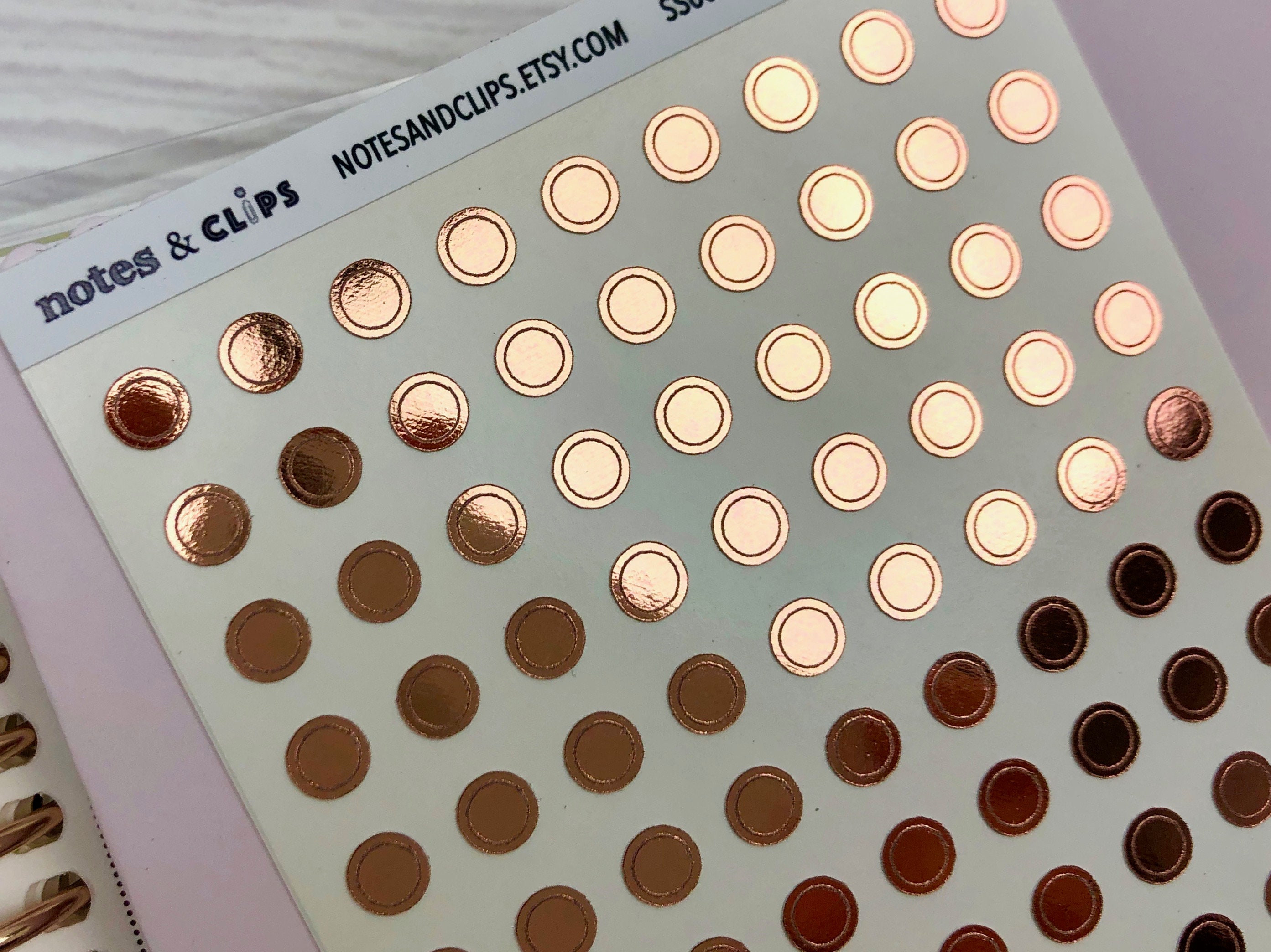 Foil Circle Outline Stickers - Etsy UK