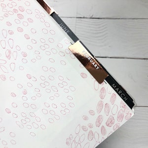 Large Tabs, Large Month Tabs, Large Planner Tab Covers, Foiled Tabs ...