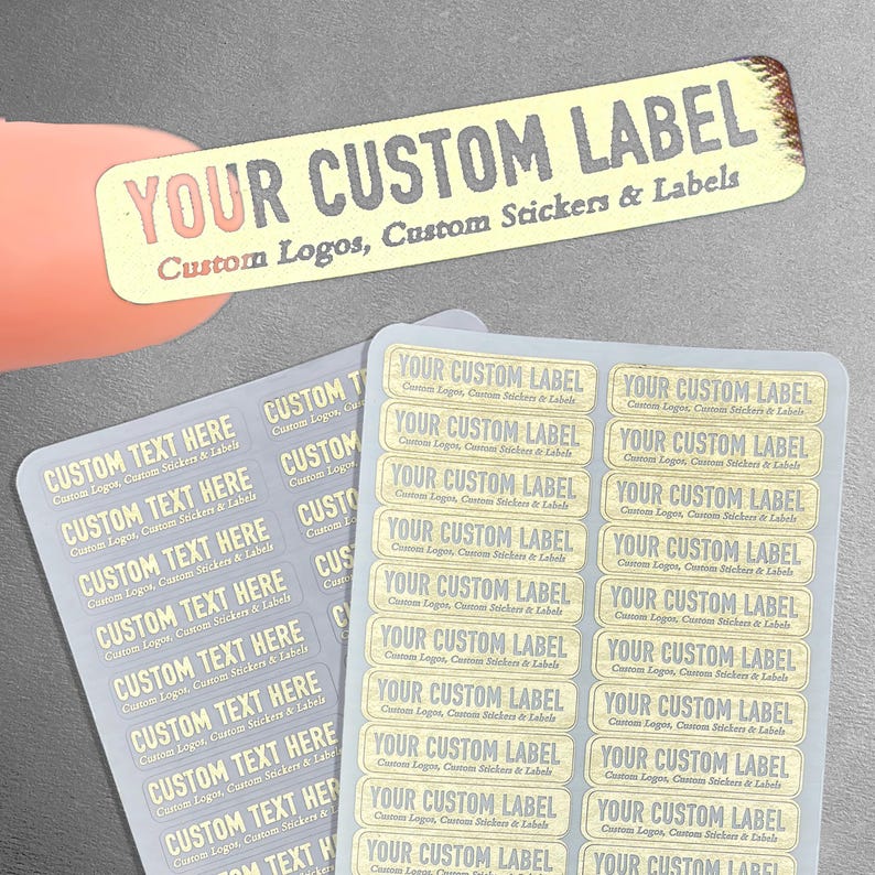Clear Custom Label Stickers - Etsy