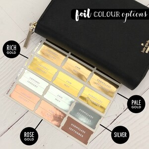 Large Tabs, Large Month Tabs, Large Planner Tab Covers, Foiled Tabs ...