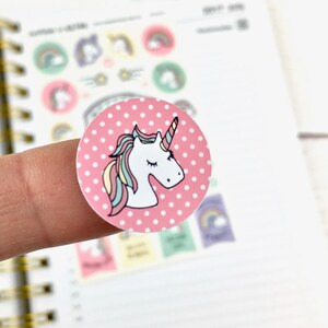 Unicorn Stickers Unicorn Planner Stickers Rainbow Stickers | Etsy UK