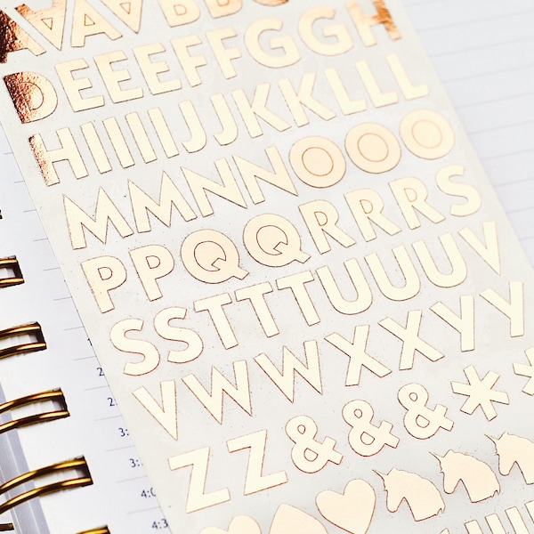 Letter Stickers - Etsy