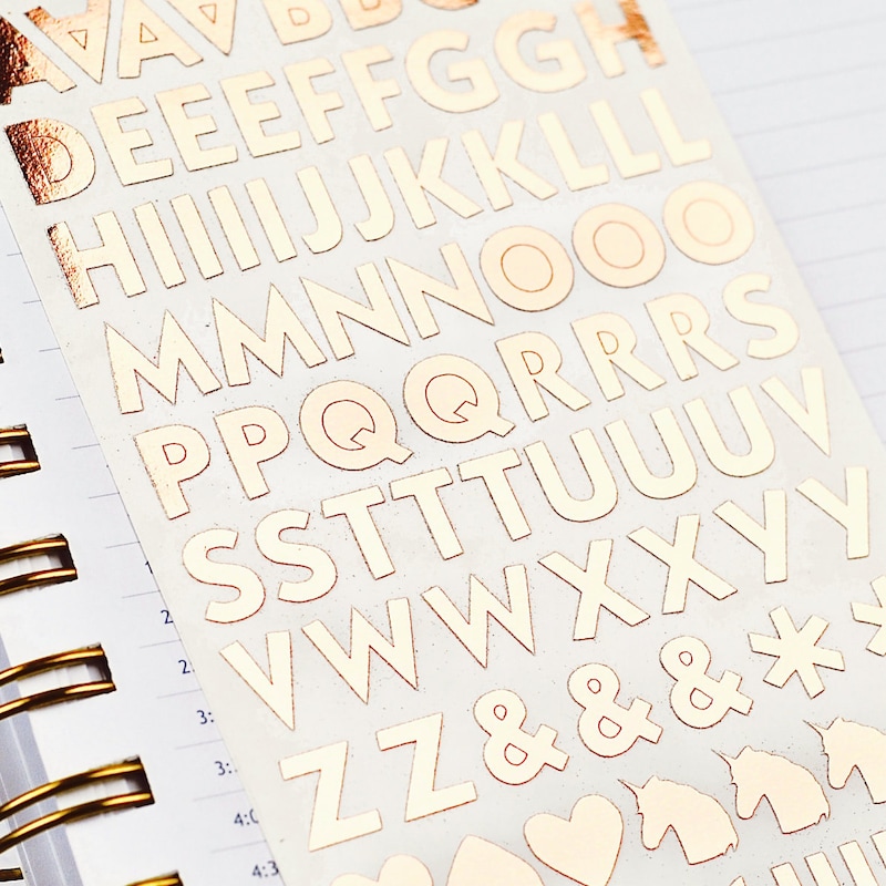 Letter Stickers - Etsy