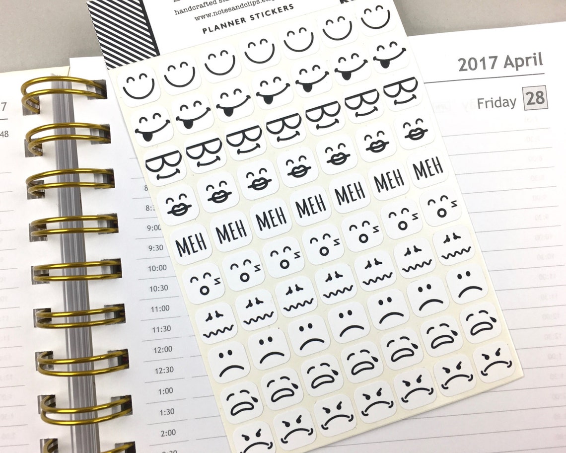 Mood Stickers Bullet Journal Stickers Planner Stickers | Etsy