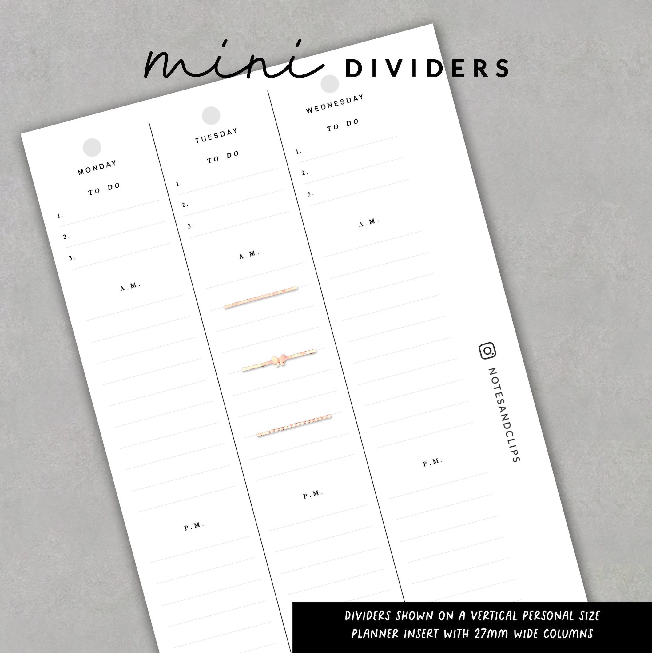 Foiled Mini Divider Stickers: Hobonichi Weeks Planner - Etsy