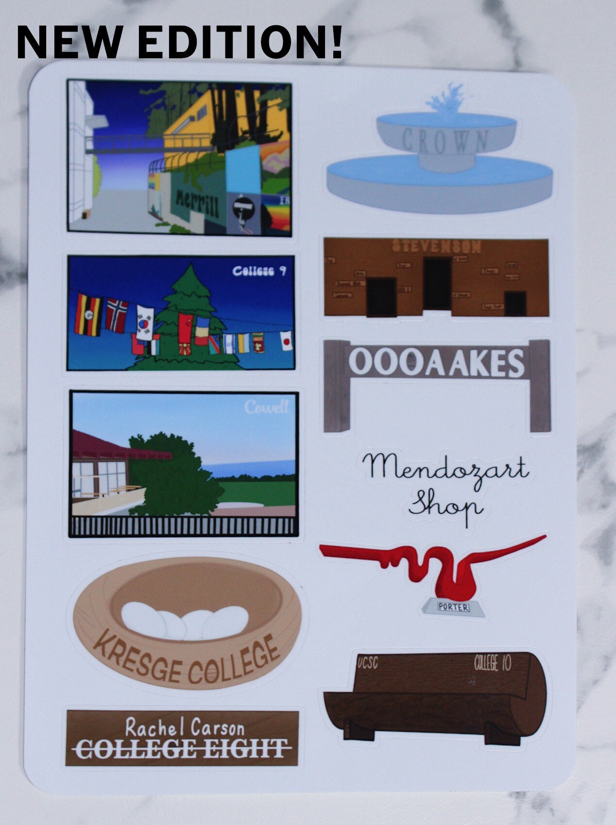 UCSC Banana Slug Sticker Set | UCSC Colleges Stickers - Etsy