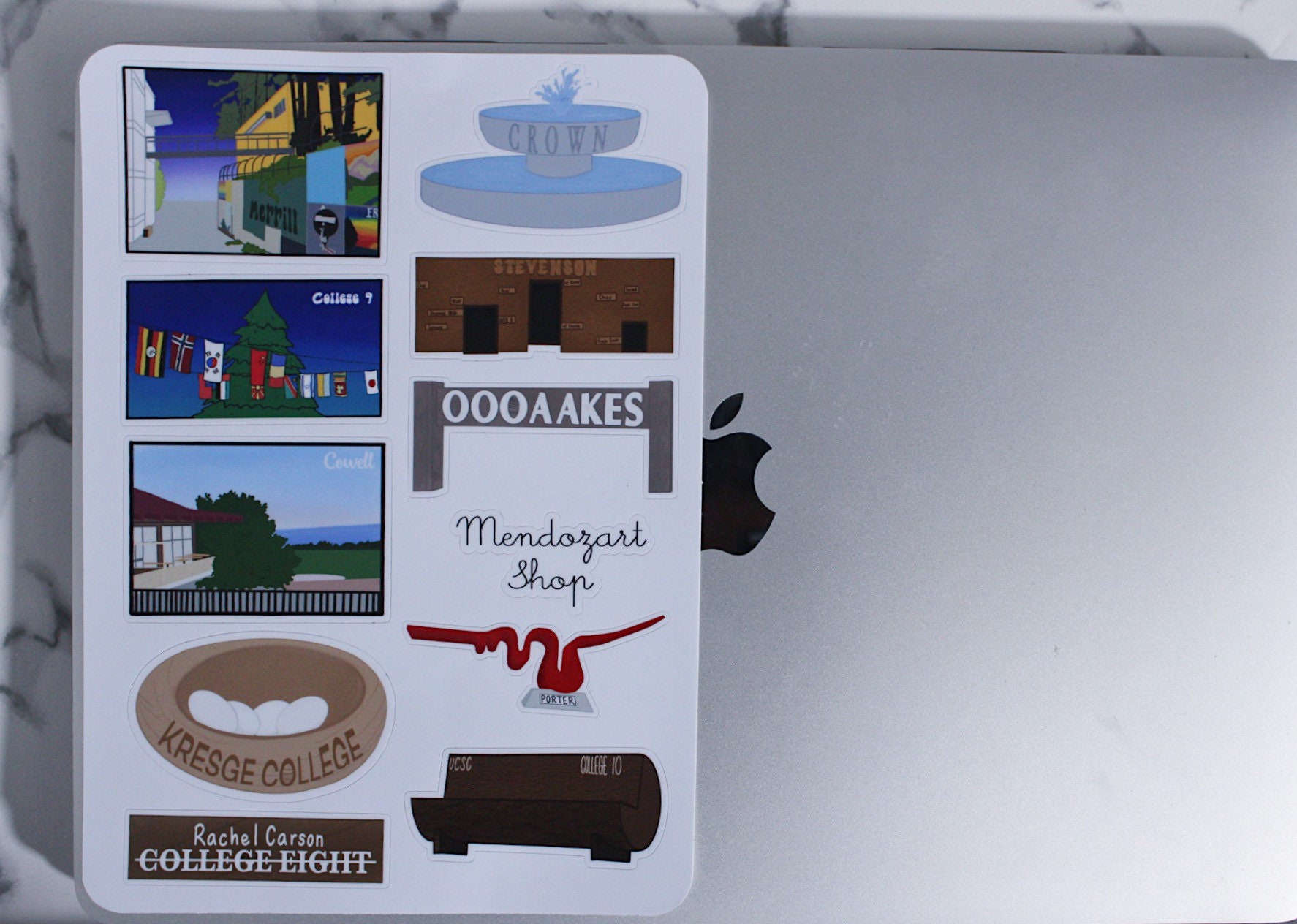 UCSC Banana Slug Sticker Set UCSC Colleges Stickers | Etsy