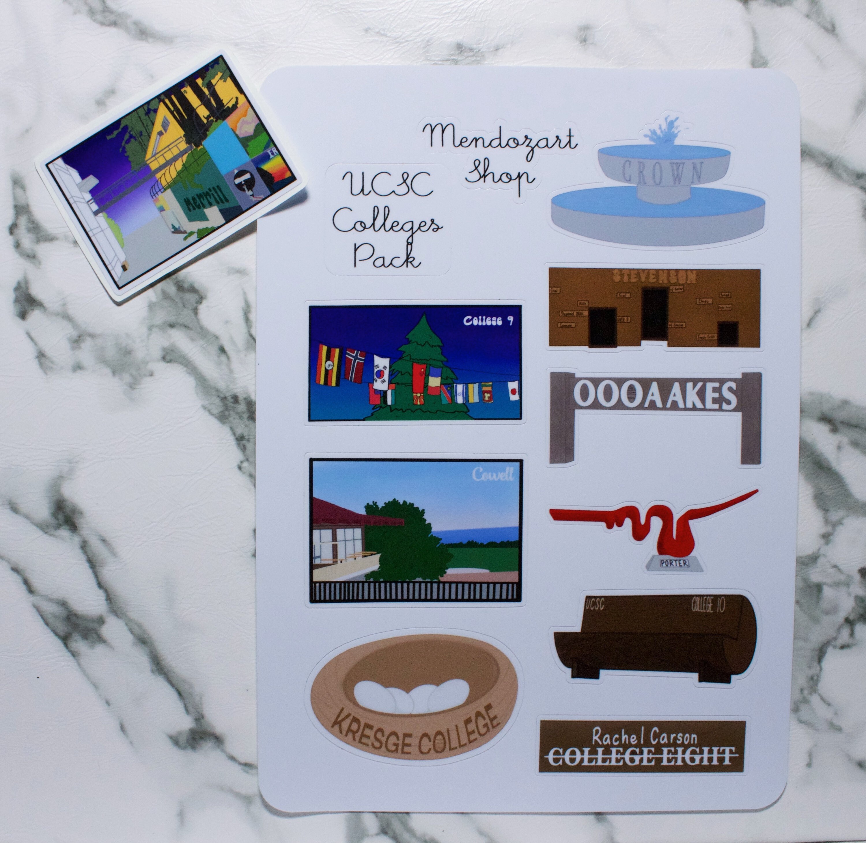 UCSC Banana Slug Sticker Set | UCSC Colleges Stickers - Etsy