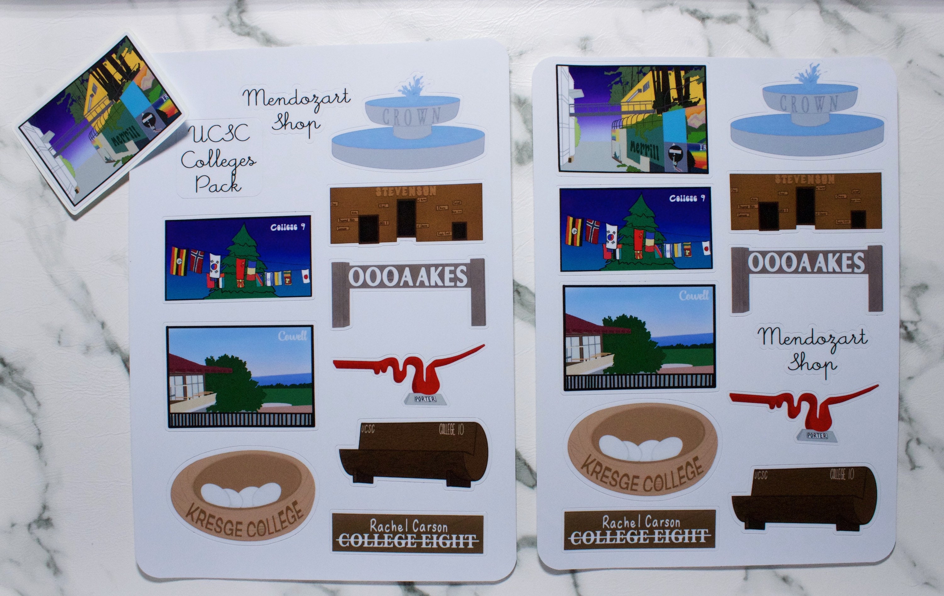 UCSC Banana Slug Sticker Set | UCSC Colleges Stickers - Etsy