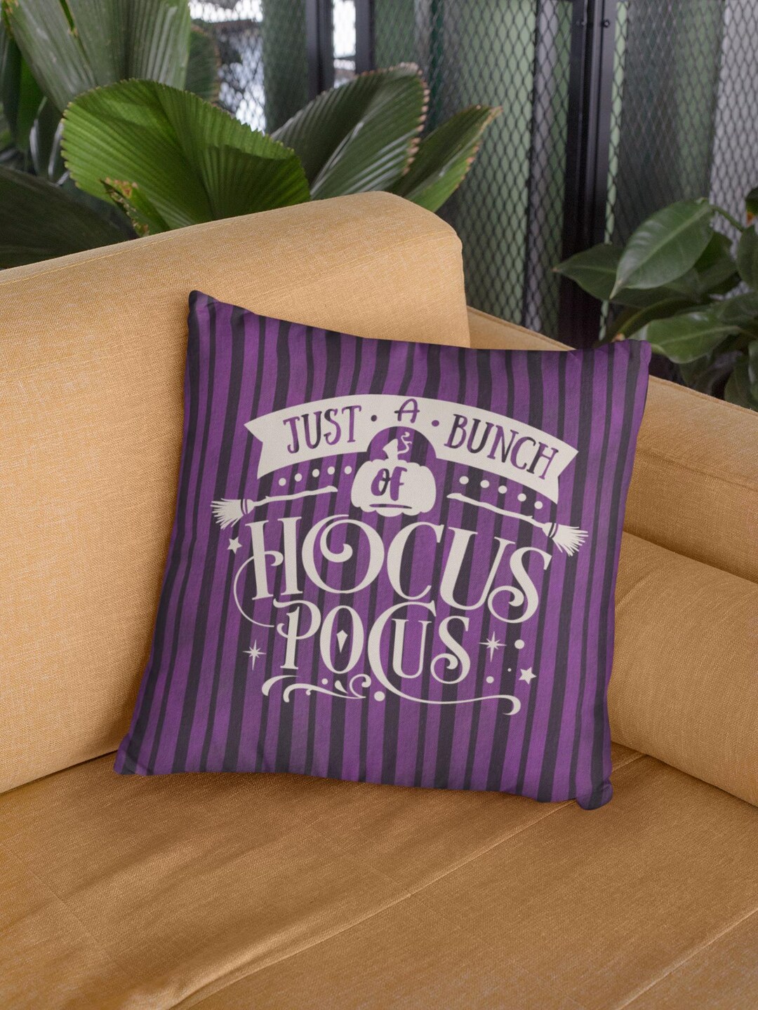 Hocus Pocus Halloween Pillow, Spooky Witch Decor - Etsy