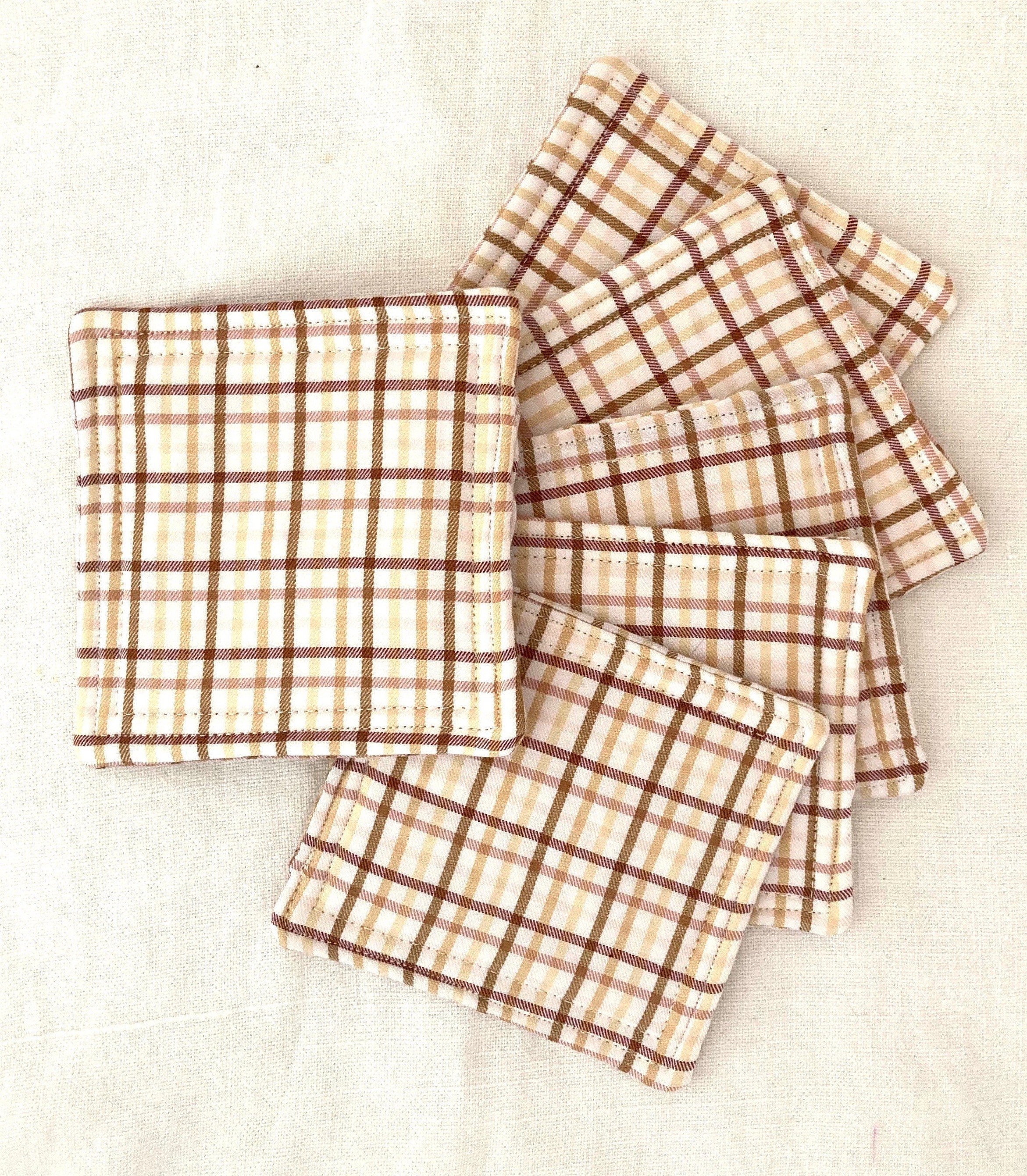 Quilted mug rug fabric coasters quilted coaster set quilted | Etsy