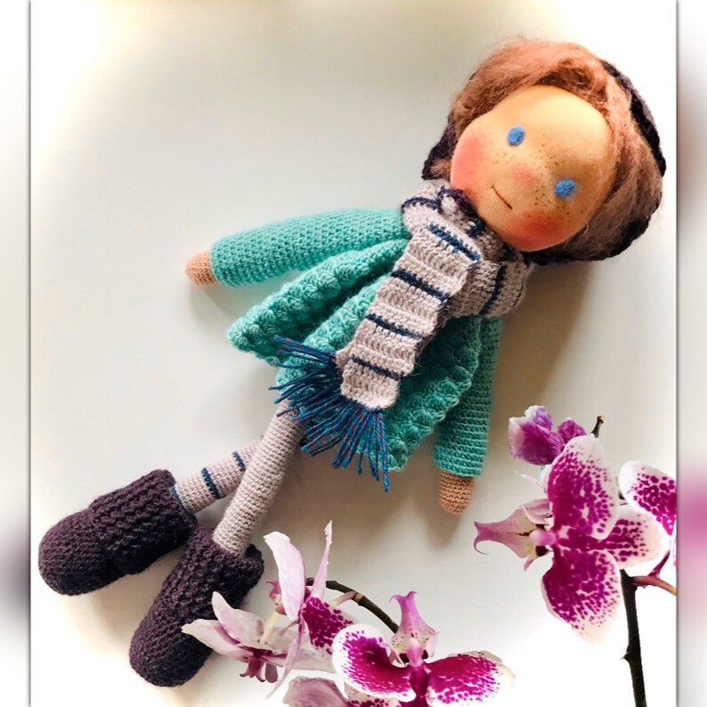 Herzpuppe Lotta / Häkelanleitung / Puppe Waldorf Art | Etsy