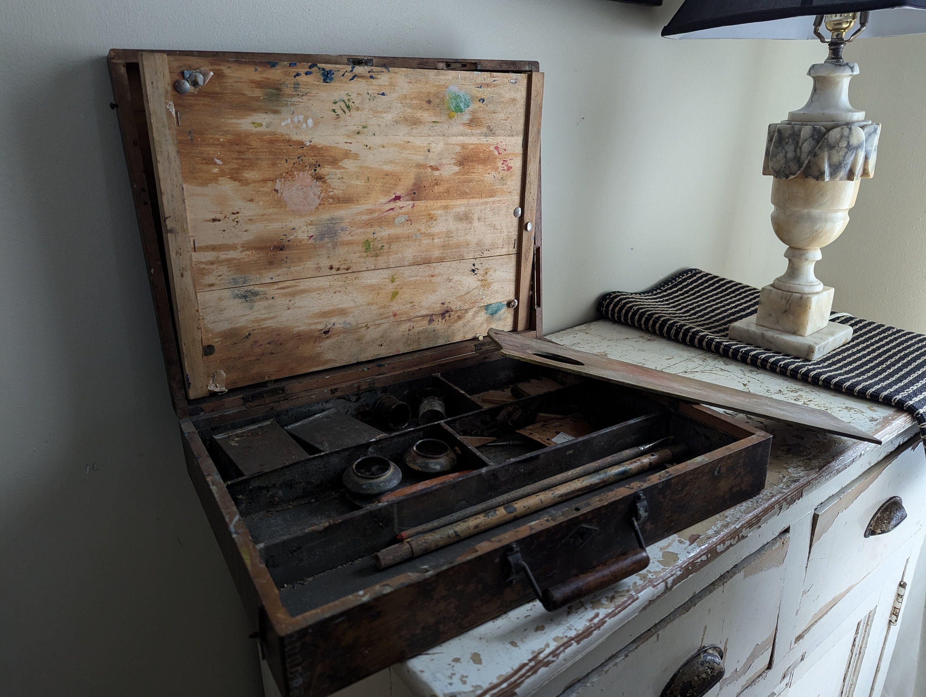 Vintage Antique Wooden Artist Box - Etsy