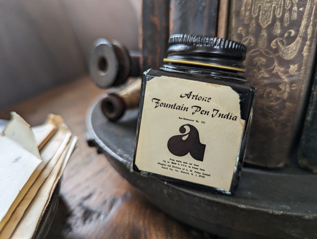 Antique Artone Fountain Pen India Ink - Etsy