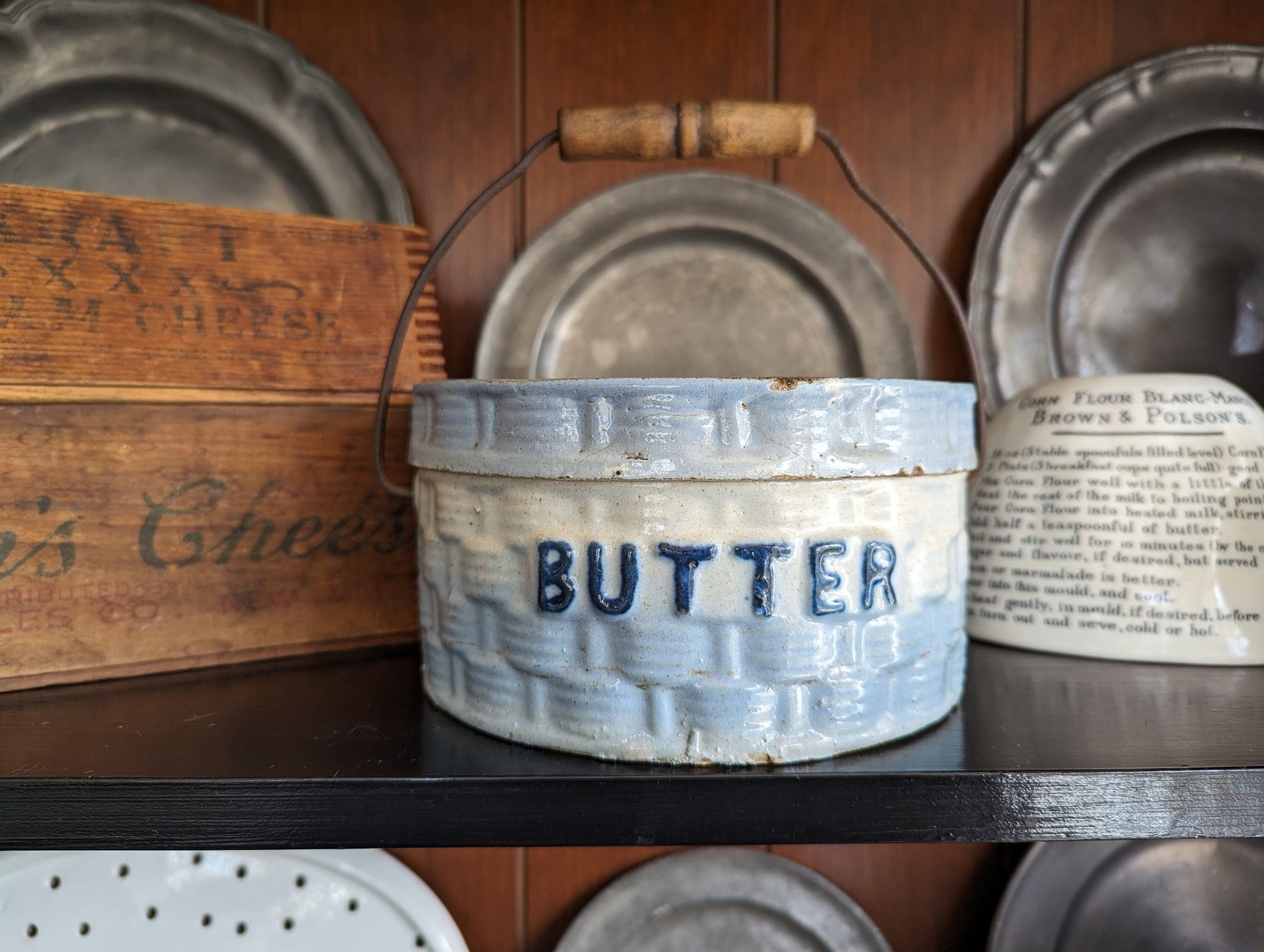 Antique 1800s Stoneware Butter Crock - Etsy