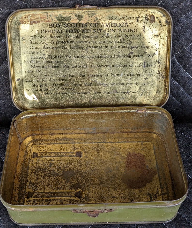 Vintage Boy Scouts First Aid Kit With Working Clasp - Etsy