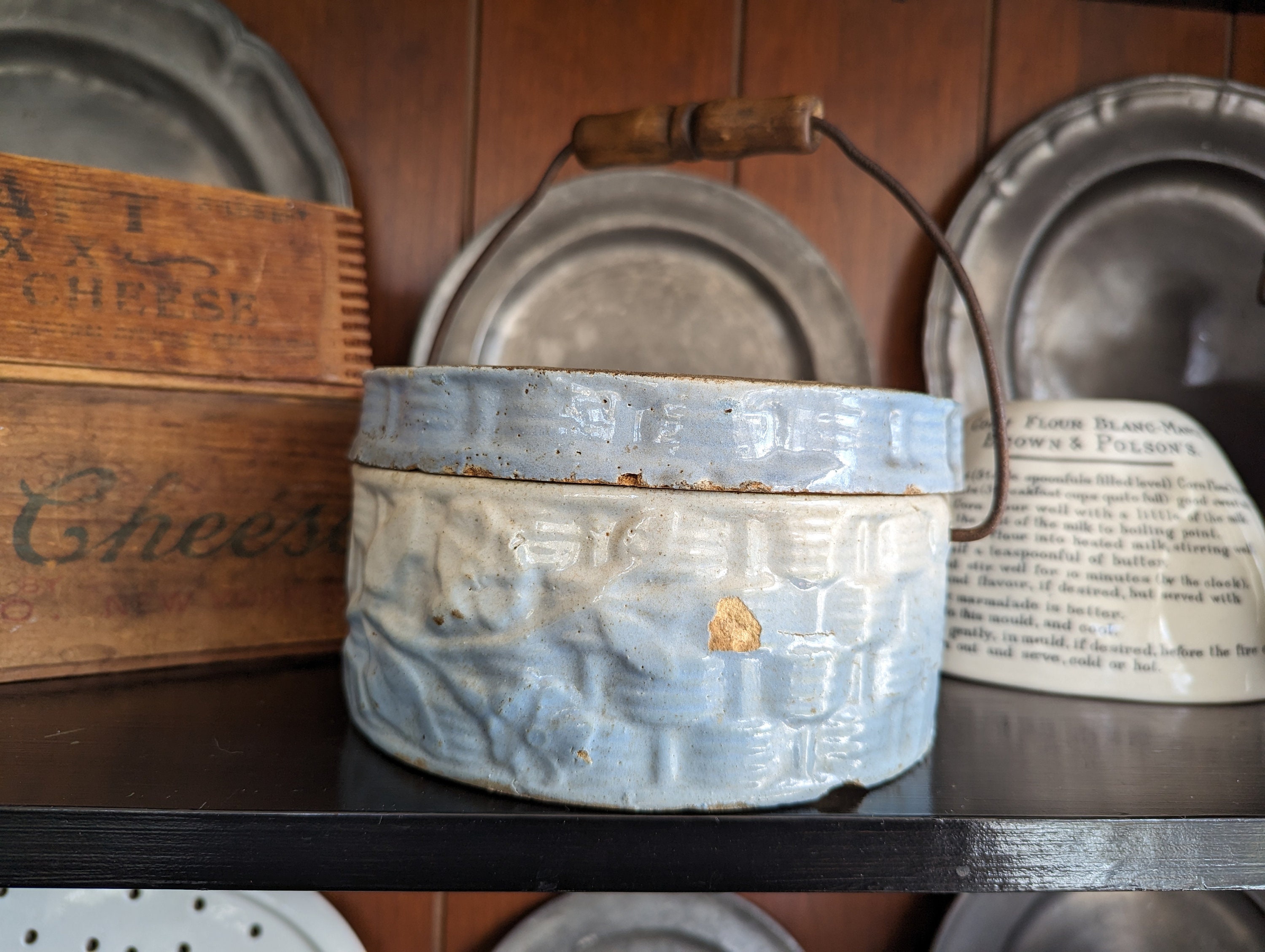 Antique 1800s Stoneware Butter Crock - Etsy